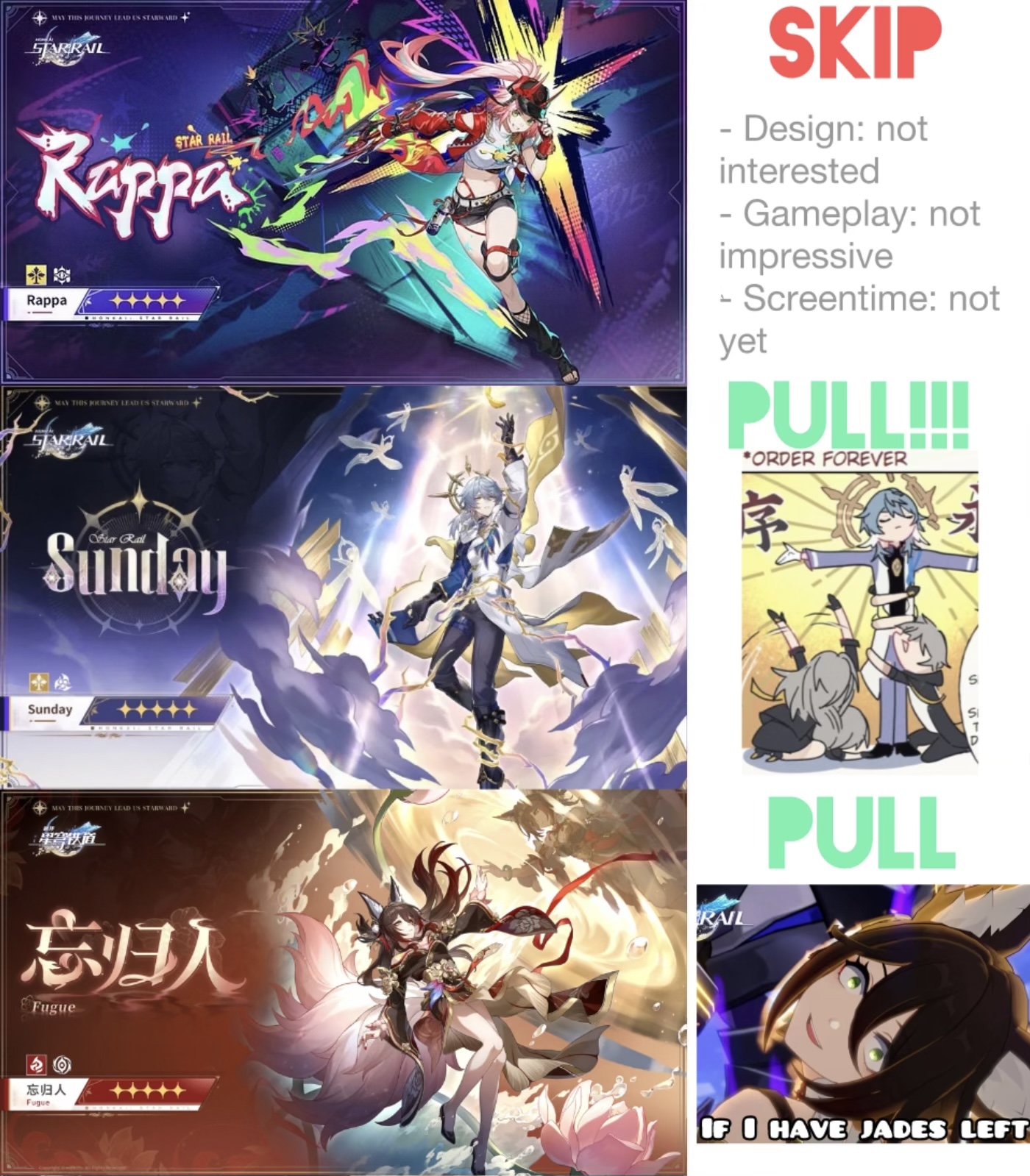 Sunday pulling plans 🙏🙏 Honkai: Star Rail | HoYoLAB