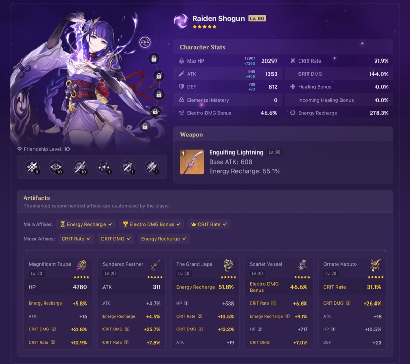 Please Rate my F2P Raidenbuild🙂 Genshin Impact | HoYoLAB