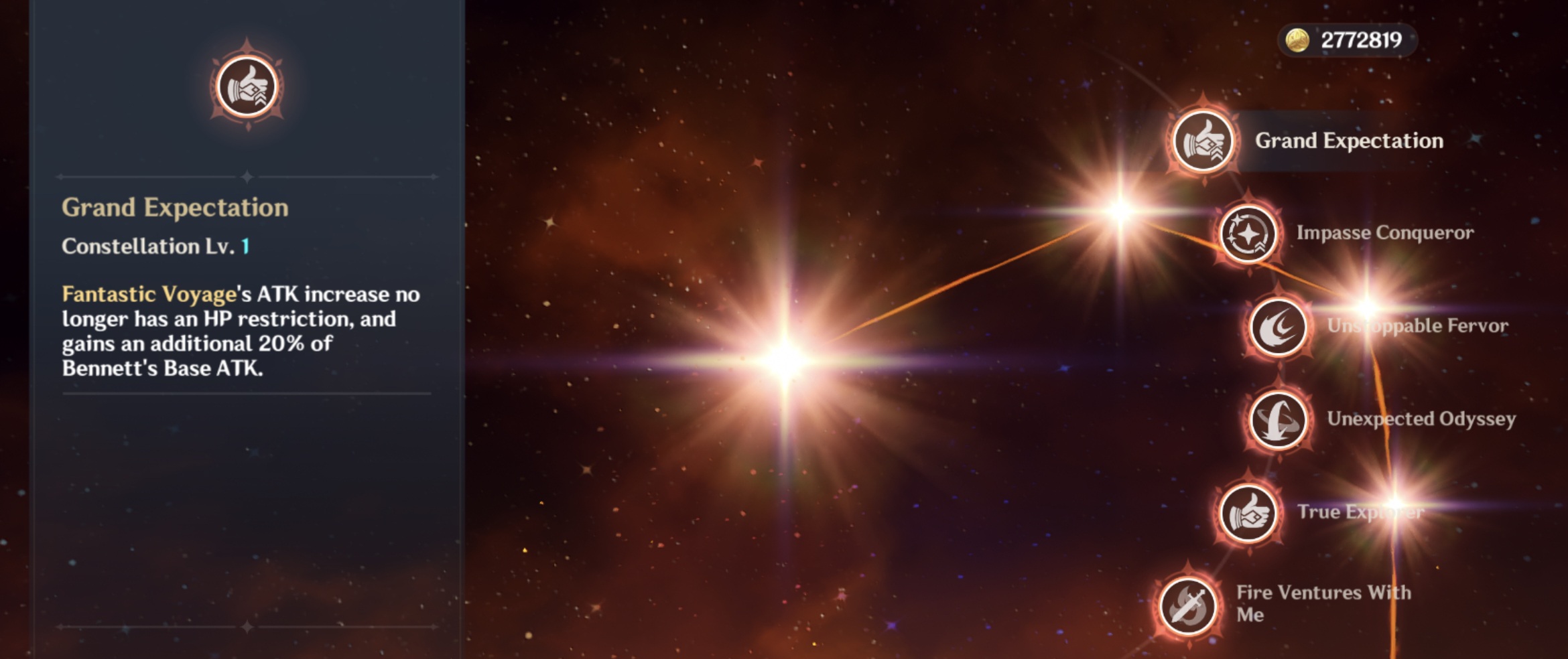 Does Bennet attack buff increase if I give him more attack artifact ...