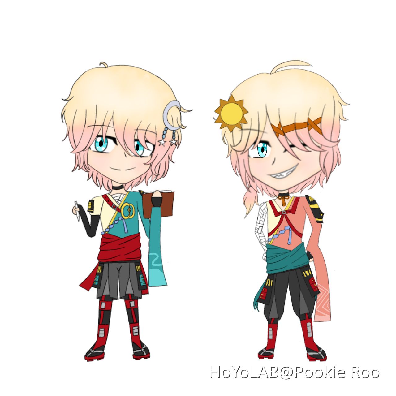 Chibi Rei and Ren Genshin Impact | HoYoLAB