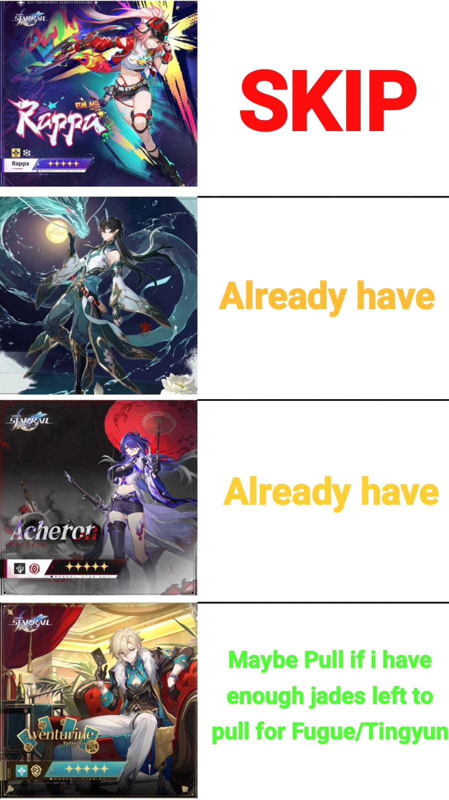 My HSR pull plans Honkai: Star Rail | HoYoLAB