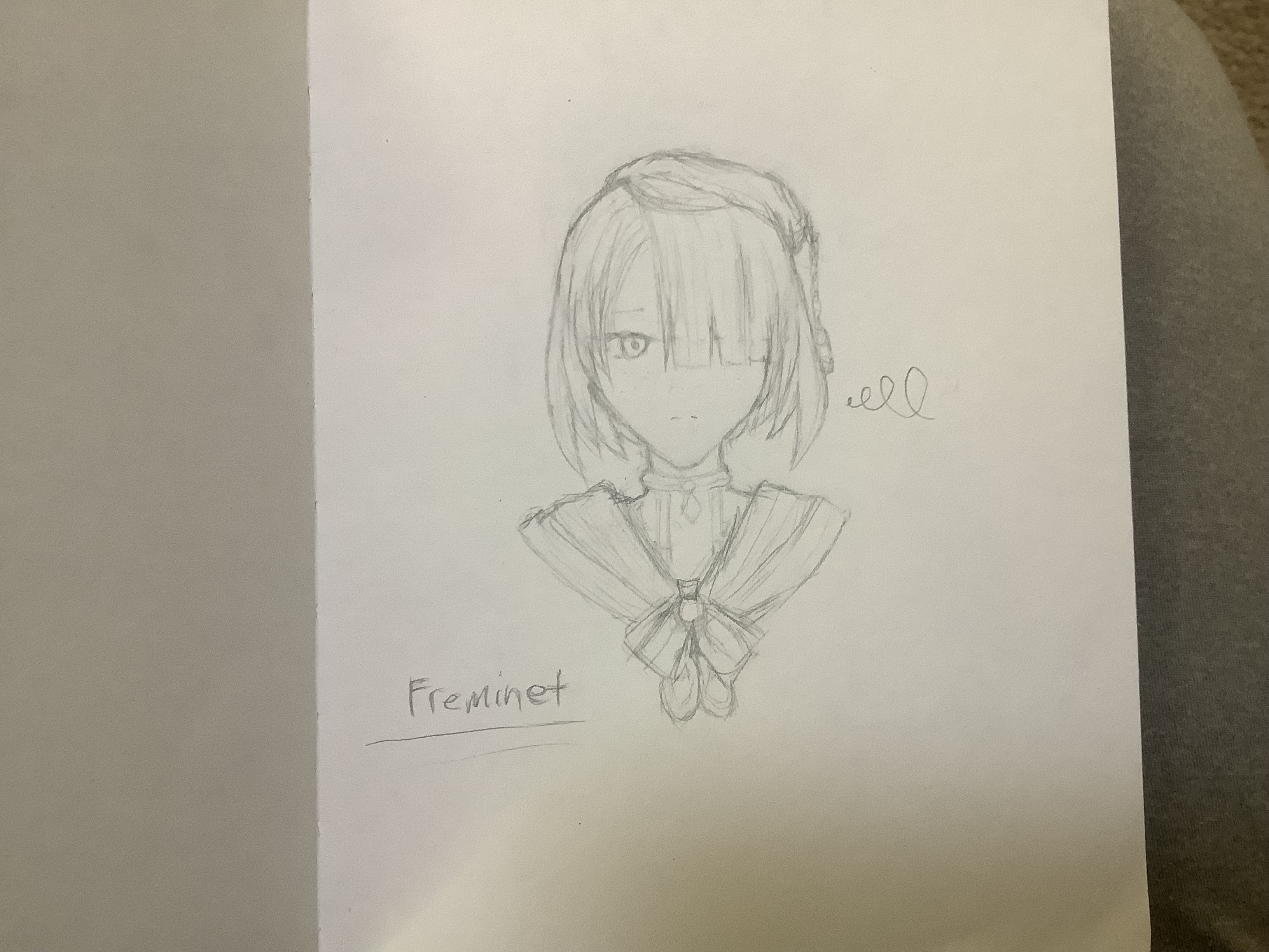 Yet another drawing of Freminet, but it’s from my sketchbook! A sketch ...