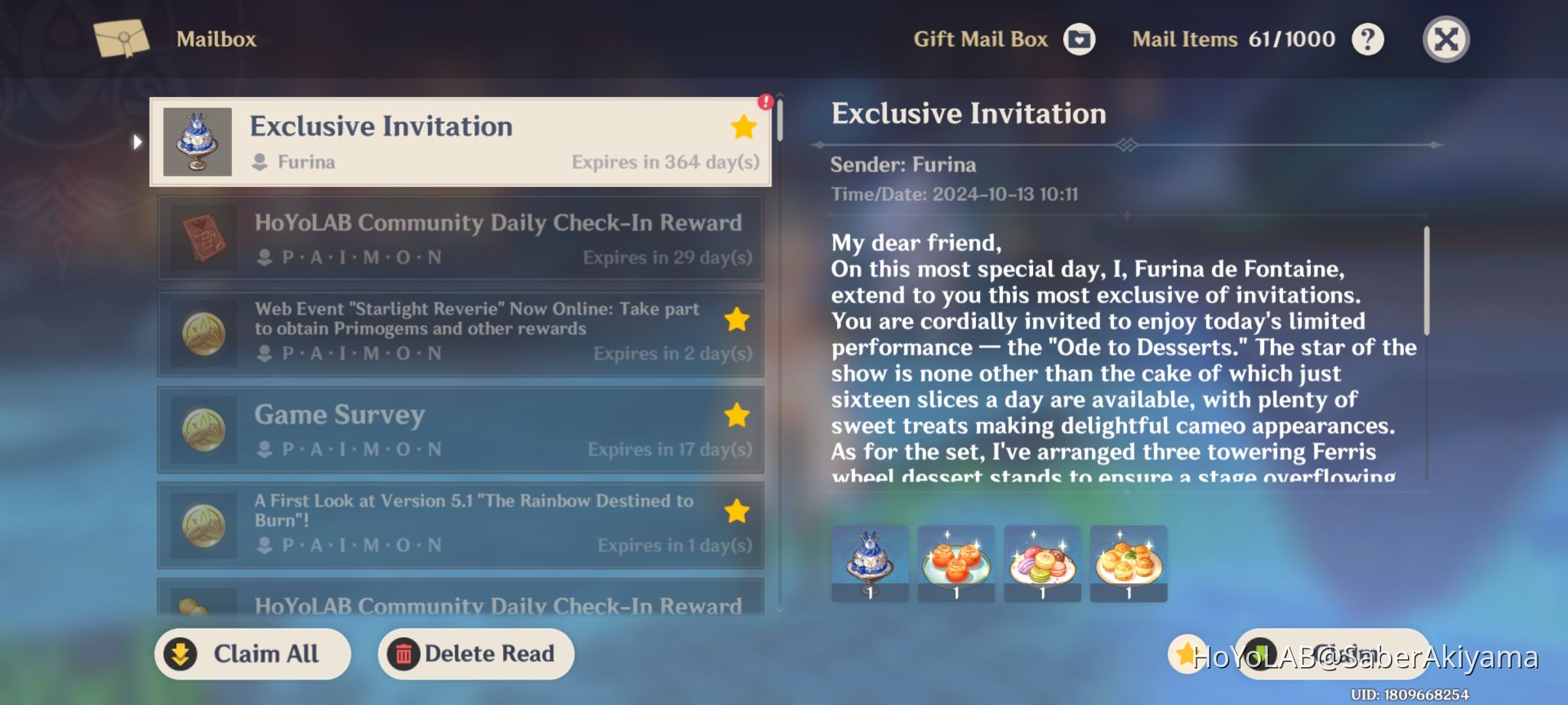 Happy birthday, Furina! Genshin Impact | HoYoLAB