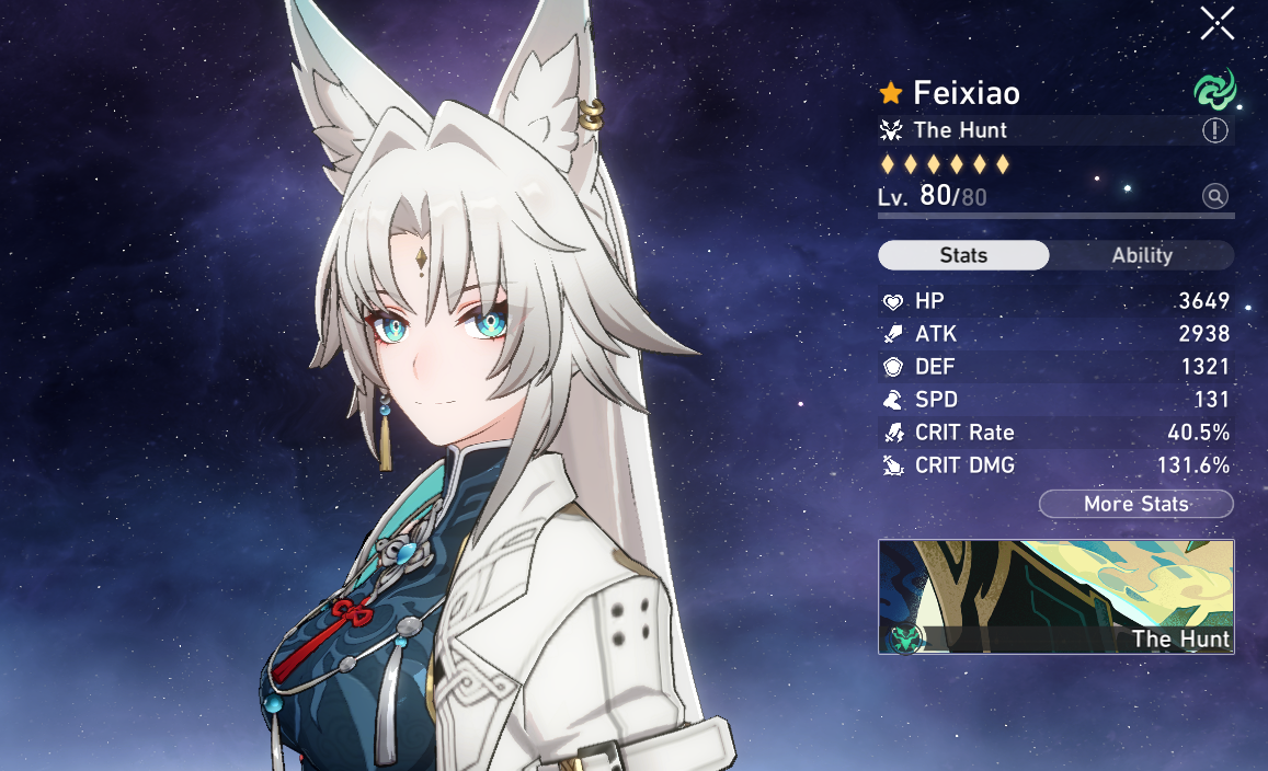 Rate my Feixao(im F2p:)｡⁠*ﾟ Honkai: Star Rail | HoYoLAB