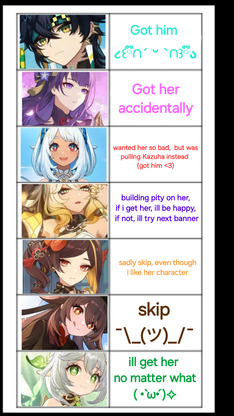 my current wish banners Genshin Impact | HoYoLAB