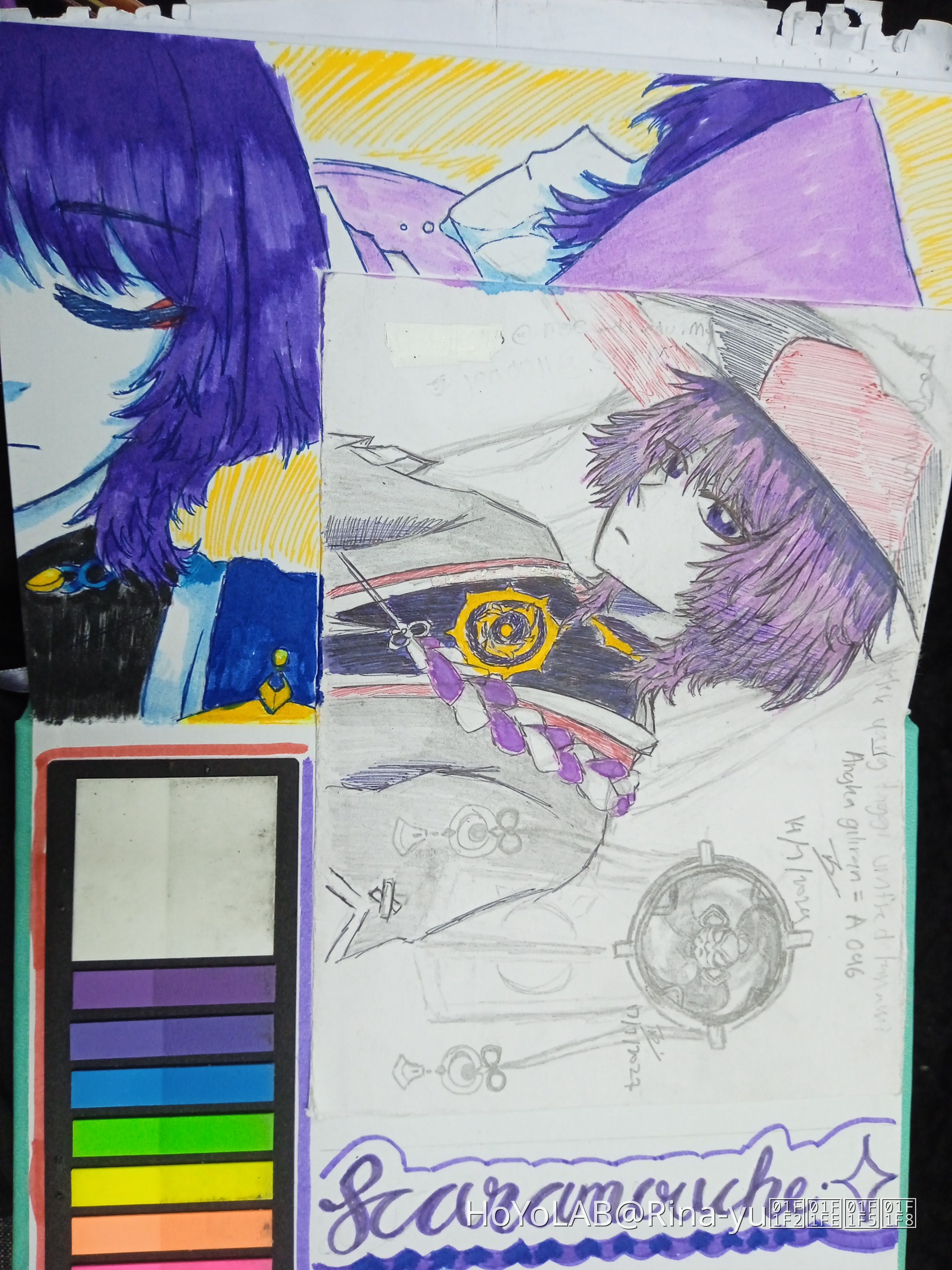 look at what I did to my note book Genshin Impact | HoYoLAB