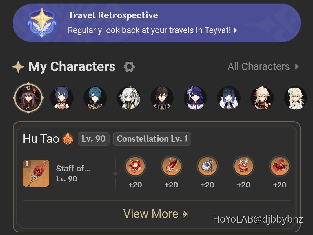 Love this character build showcase layout! Genshin Impact | HoYoLAB