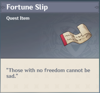 day 1 : fortune slip Genshin Impact | HoYoLAB