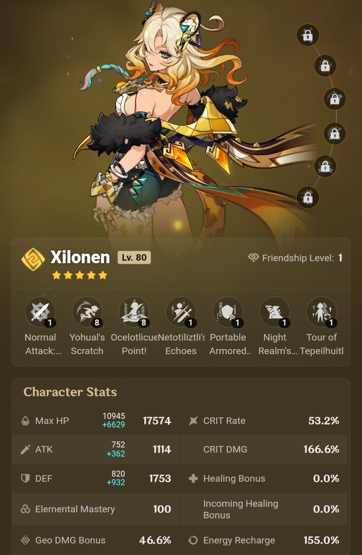 My Xilonen Build 🐆🐆🐆 Genshin Impact | HoYoLAB