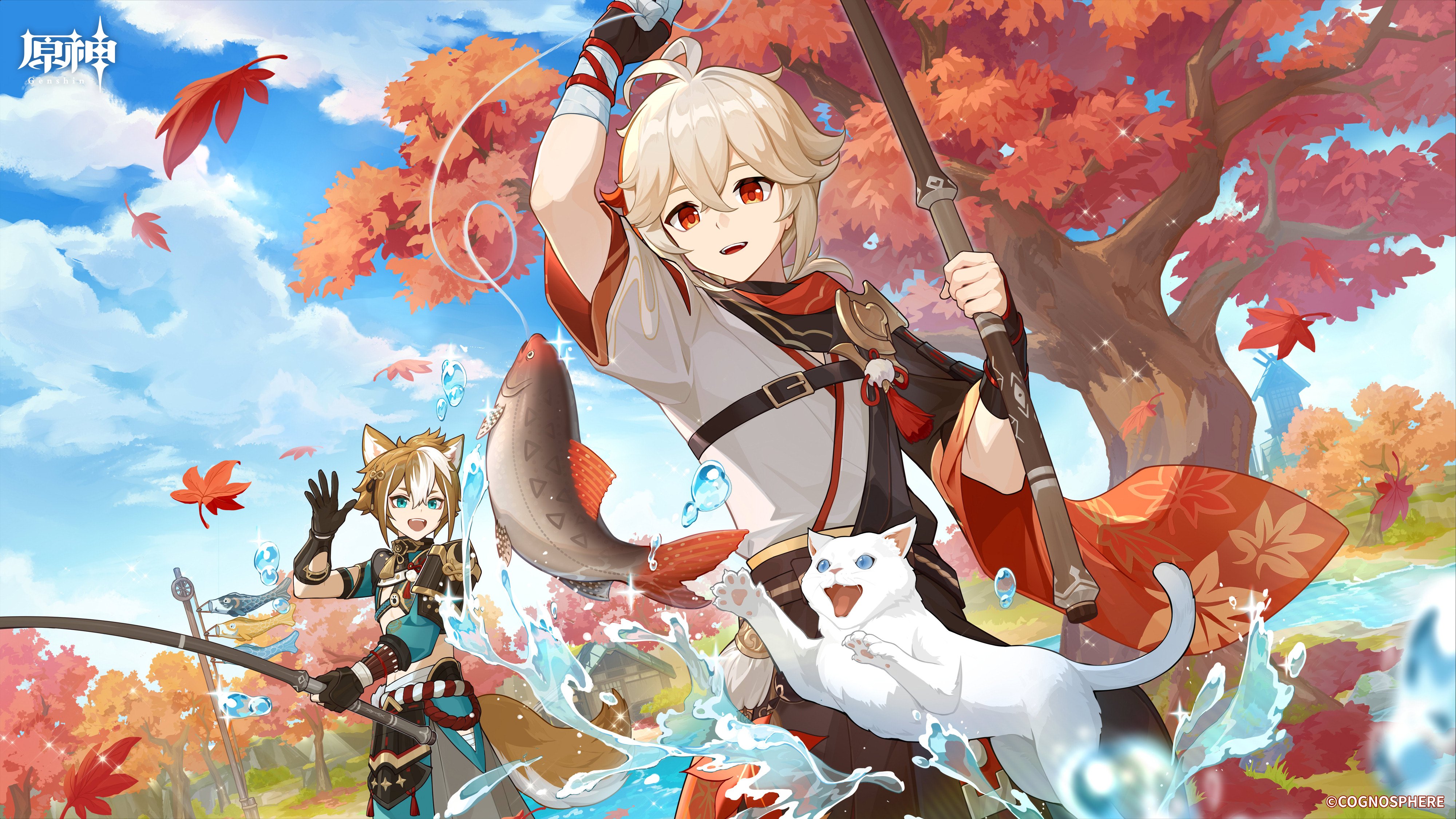 New kazuha illustration celebrating the milestone of exceeding 3.8 mil follows on X. Genshin ...