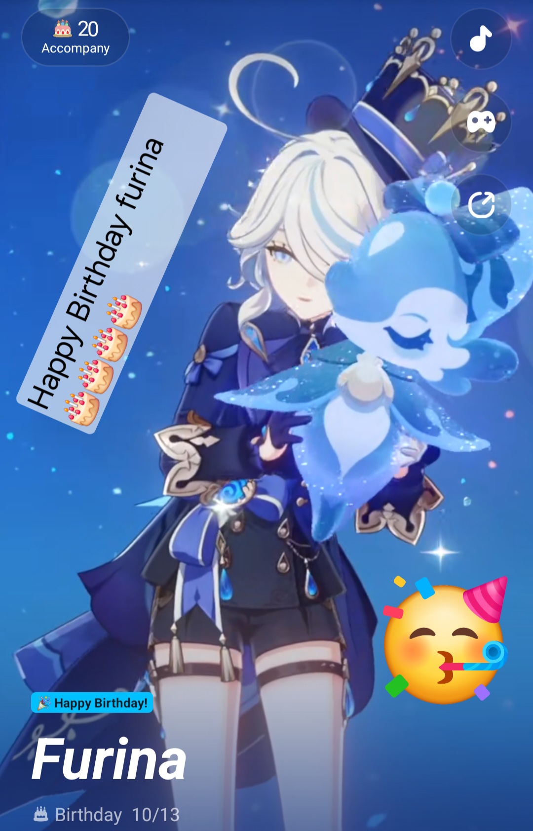 furina fan badge Genshin Impact | HoYoLAB