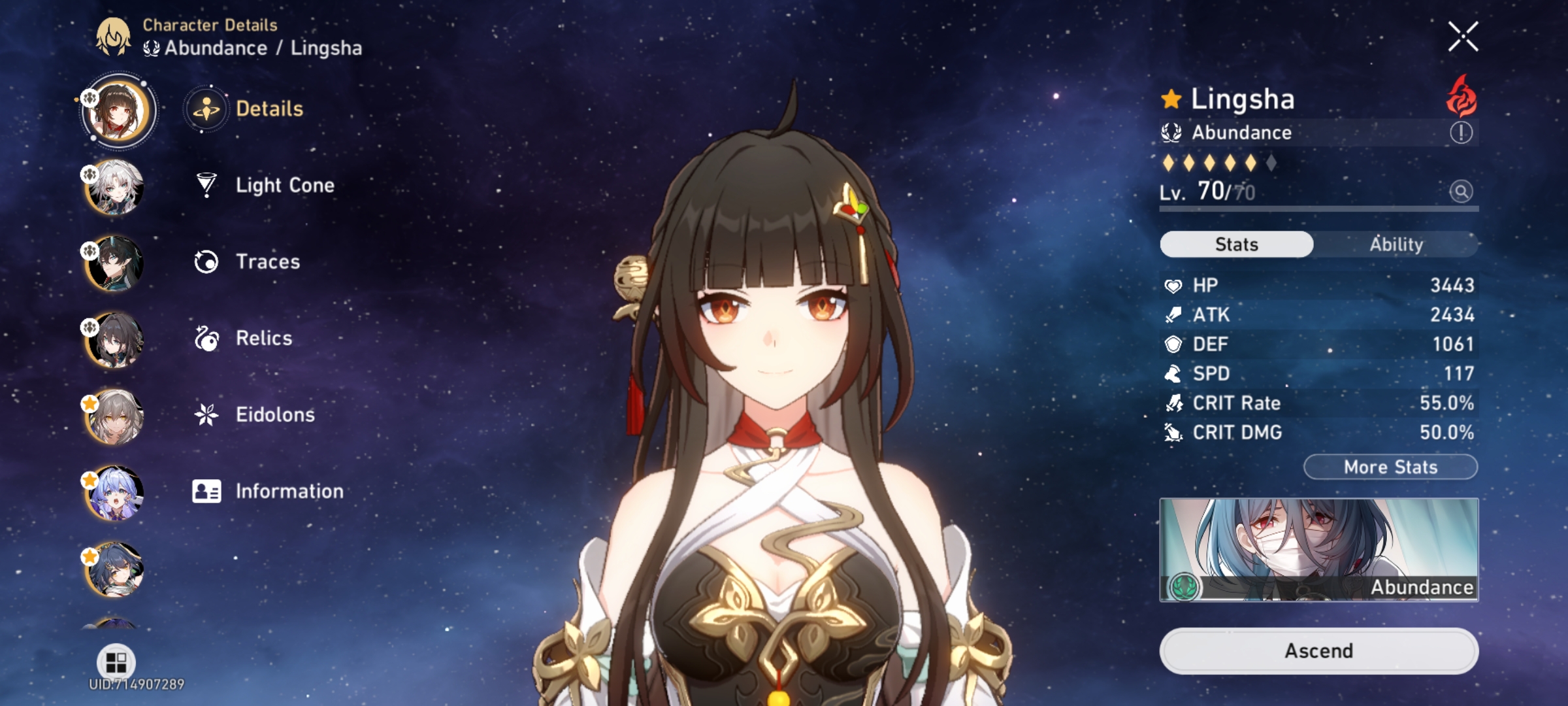 rate my lingsha build (I'm a F2P btw. so I don't have her lightcone ...