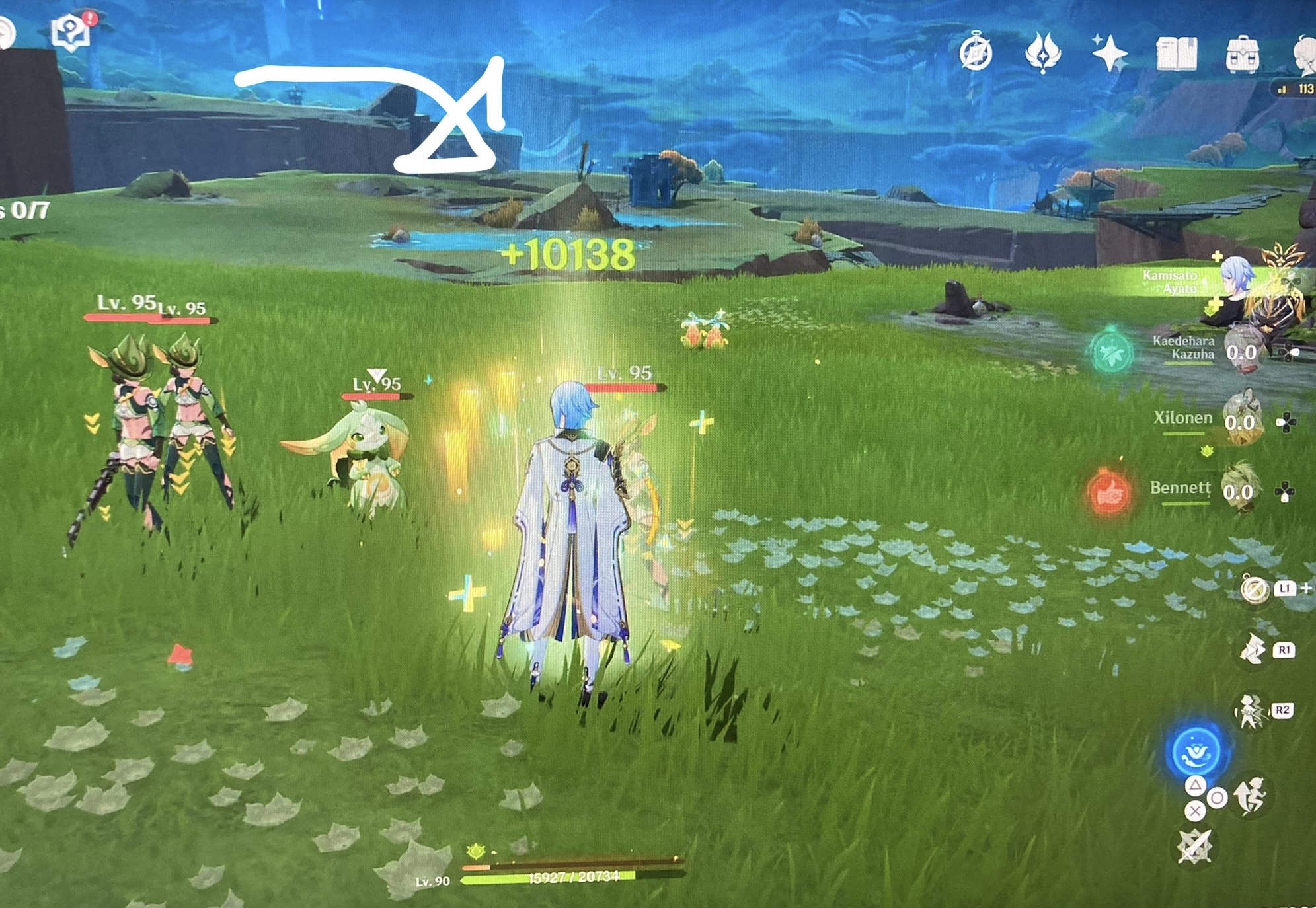 Look at my goddess Xilonen showing off her healing power :D Genshin ...