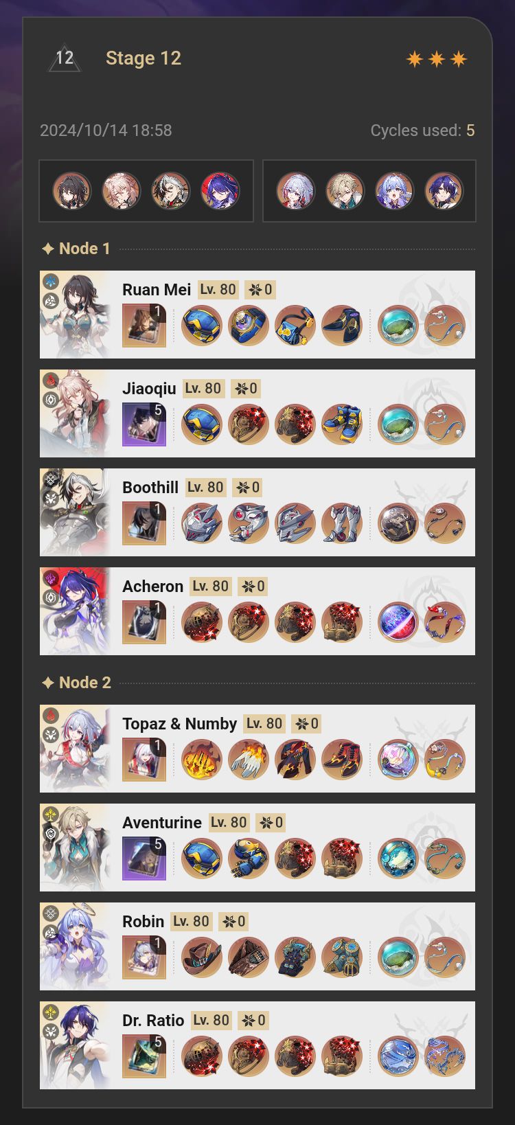 moc brainrot (1st 1 cycle, 2nd 4 cycle) Honkai: Star Rail | HoYoLAB