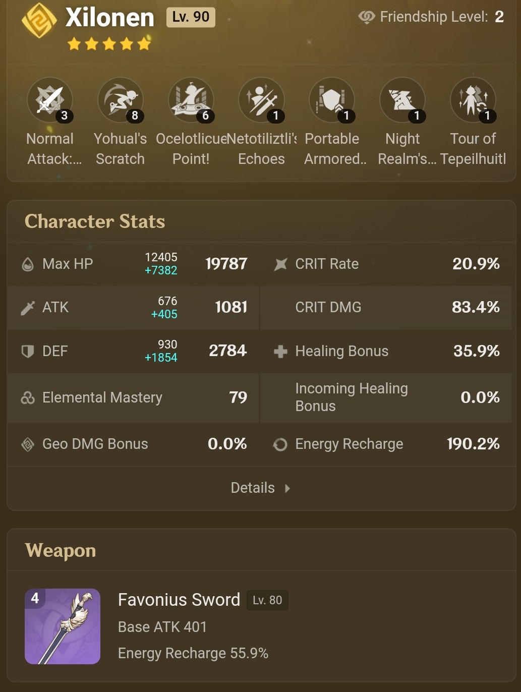 Is my Xilonen build good enough? /gen Genshin Impact | HoYoLAB