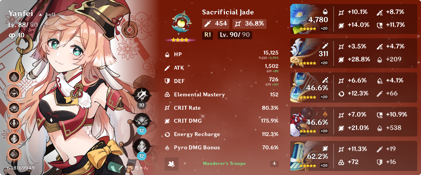 Yanfei Build Genshin Impact | HoYoLAB