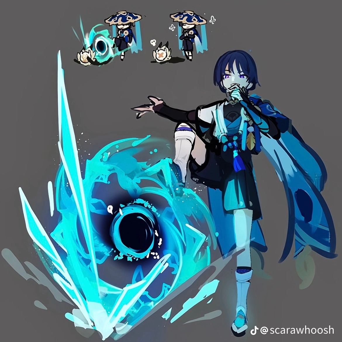 wanderer old concept Genshin Impact | HoYoLAB