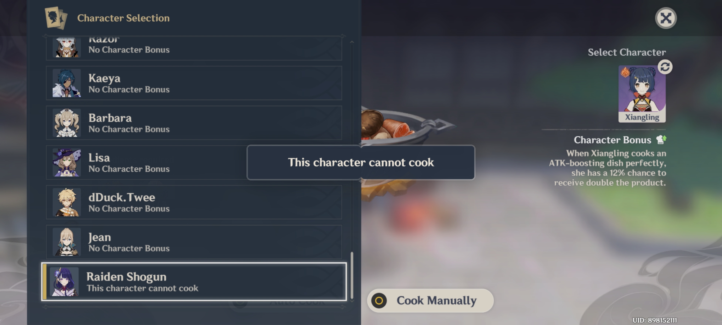 Raiden can't cook Genshin Impact | HoYoLAB