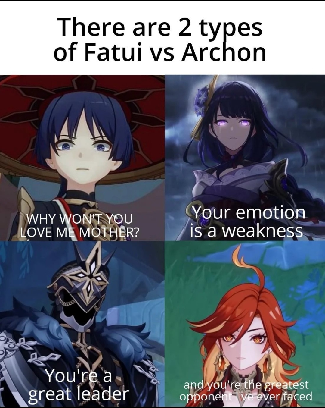 Fatui Archon rivalries Genshin Impact | HoYoLAB