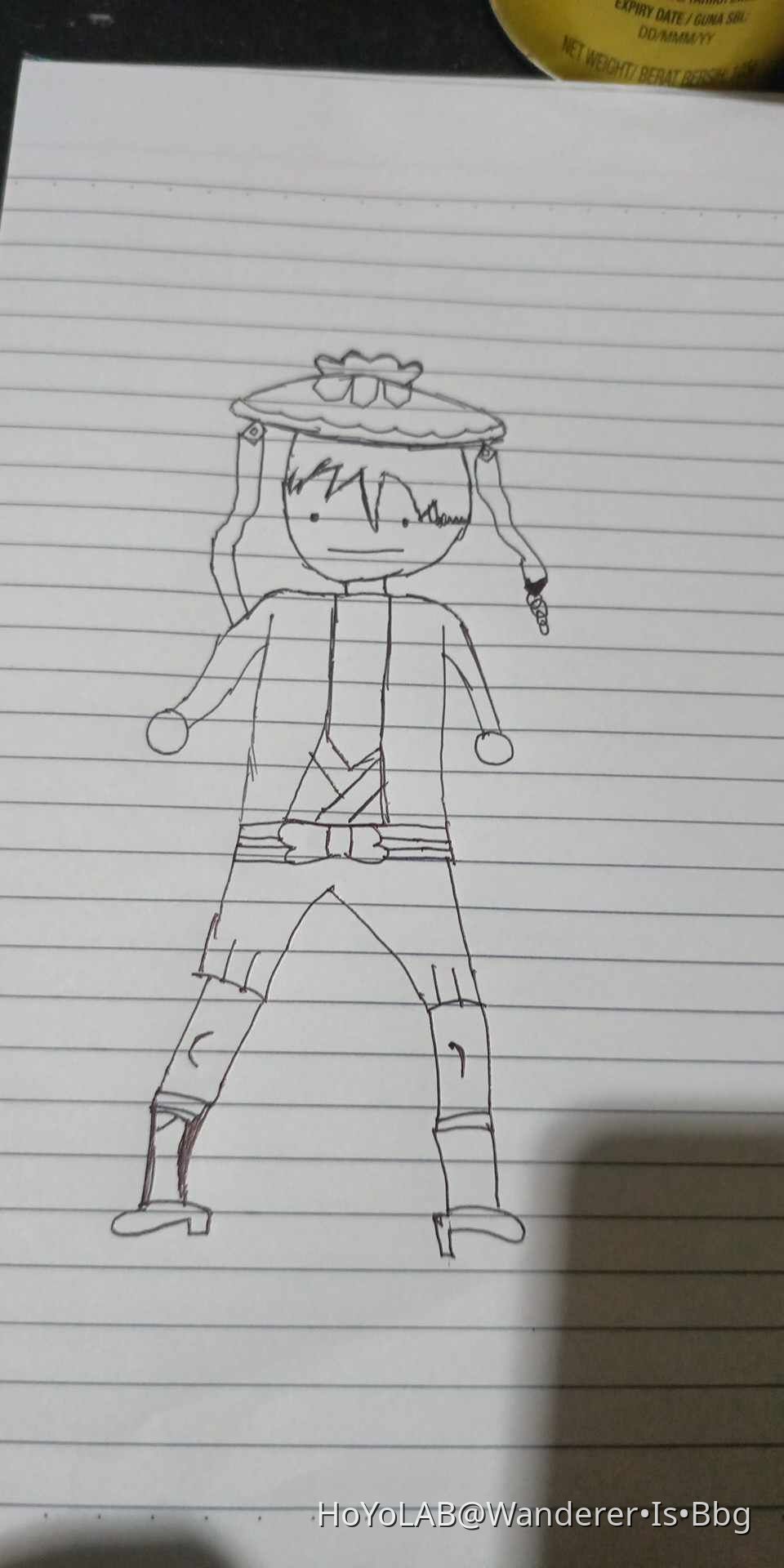 Day #2 of forcing my friends to draw Scaramouche 💜💜💜💜 Genshin Impact ...