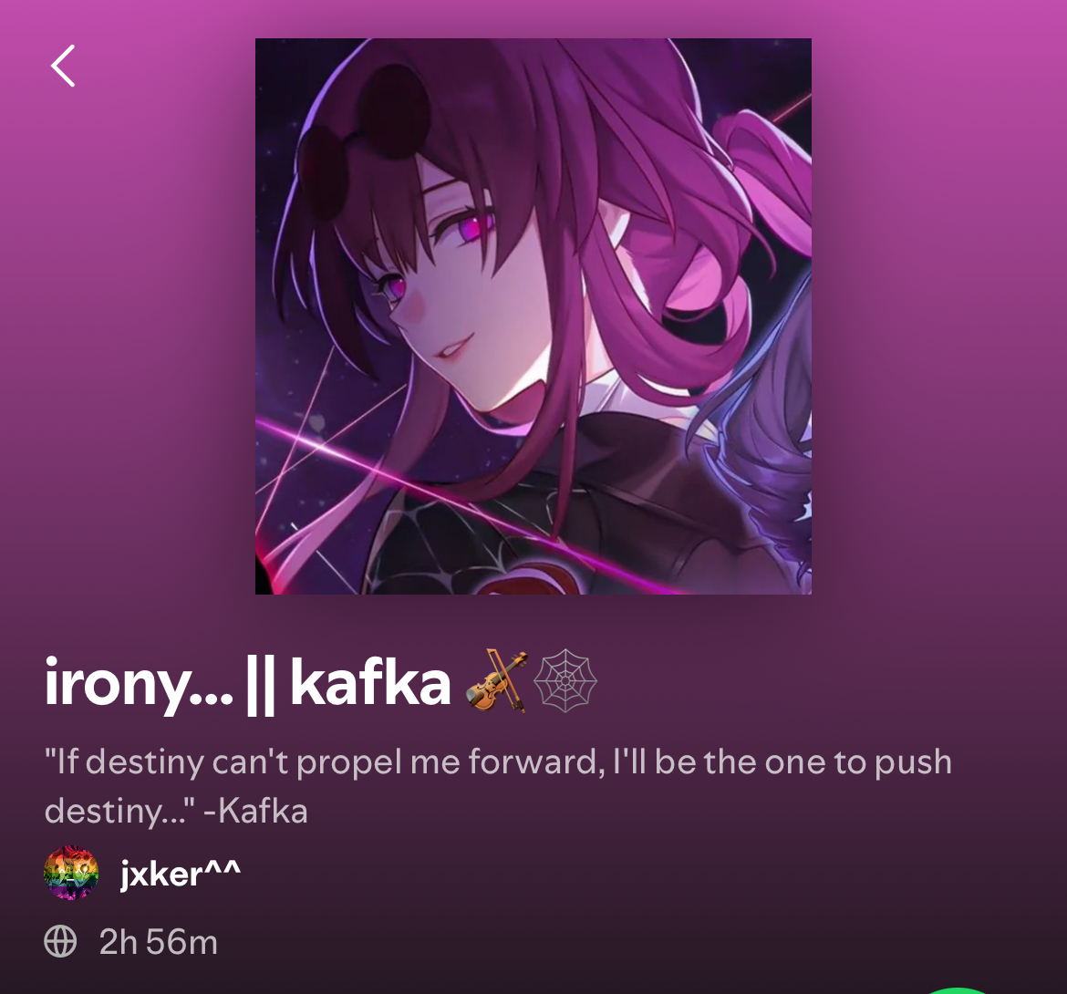 kafka playlist done!! :DD Honkai: Star Rail | HoYoLAB