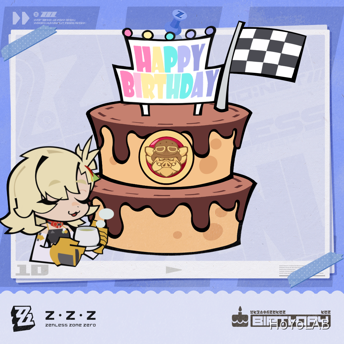 Birthday chocolate cake for Piper Zenless Zone Zero | HoYoLAB