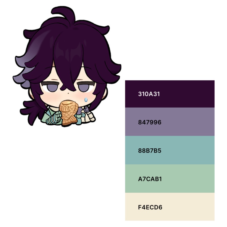 Kazuha with a random colour palette!! 🍁 Genshin Impact | HoYoLAB