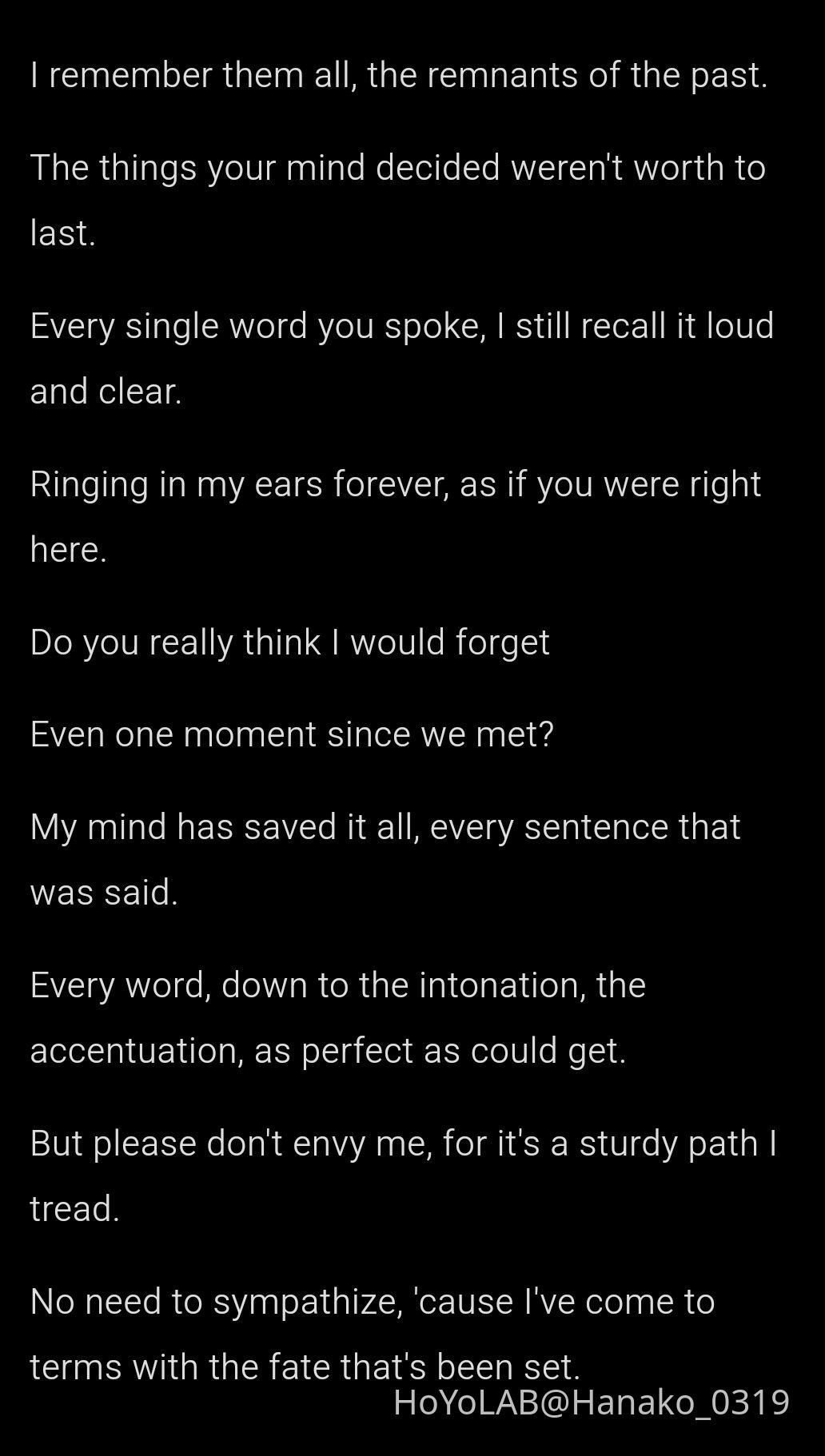 New short poem called "Alien Mind". Enjoy! | HoYoLAB