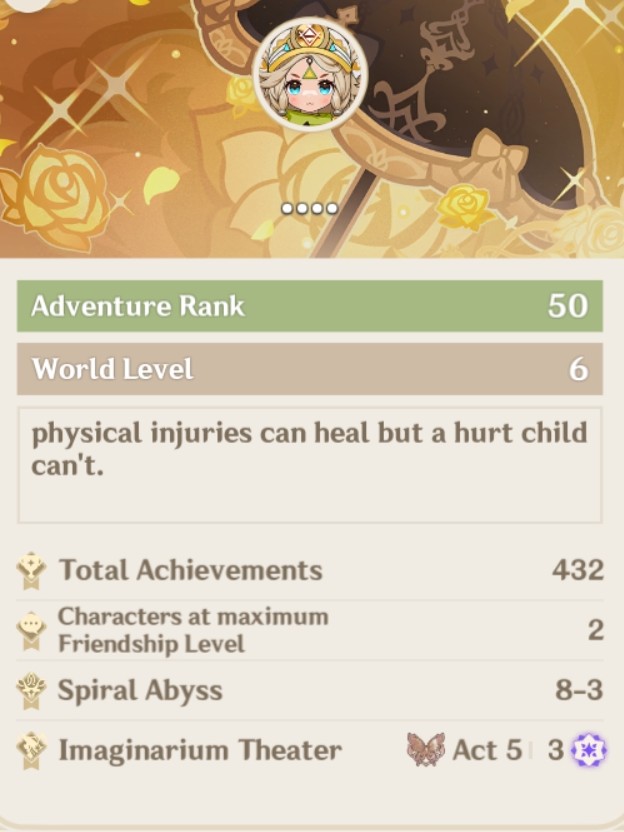 ah yes perfect bio Genshin Impact | HoYoLAB