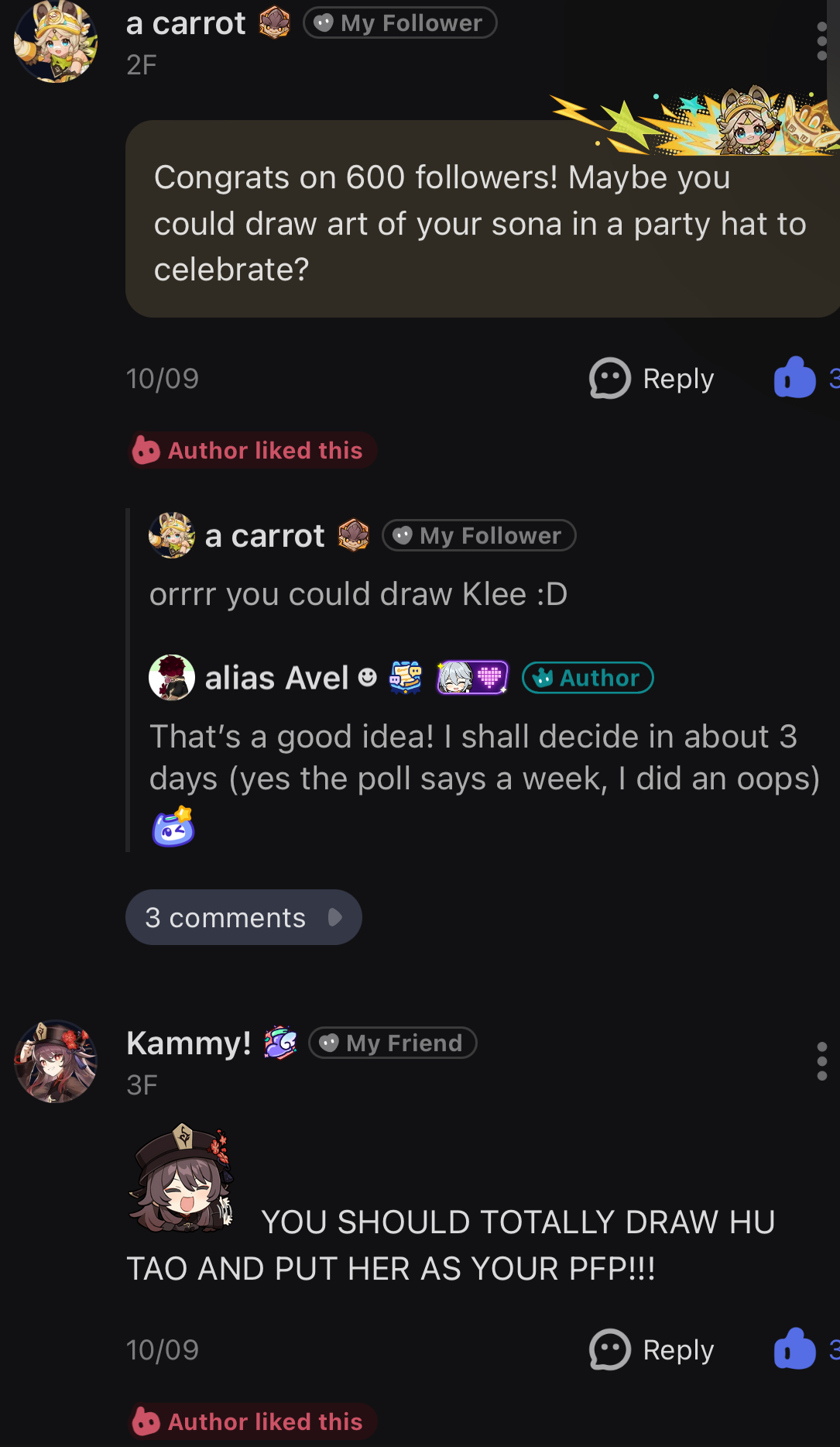 My new pfp! ( 600 follower special ) Genshin Impact | HoYoLAB