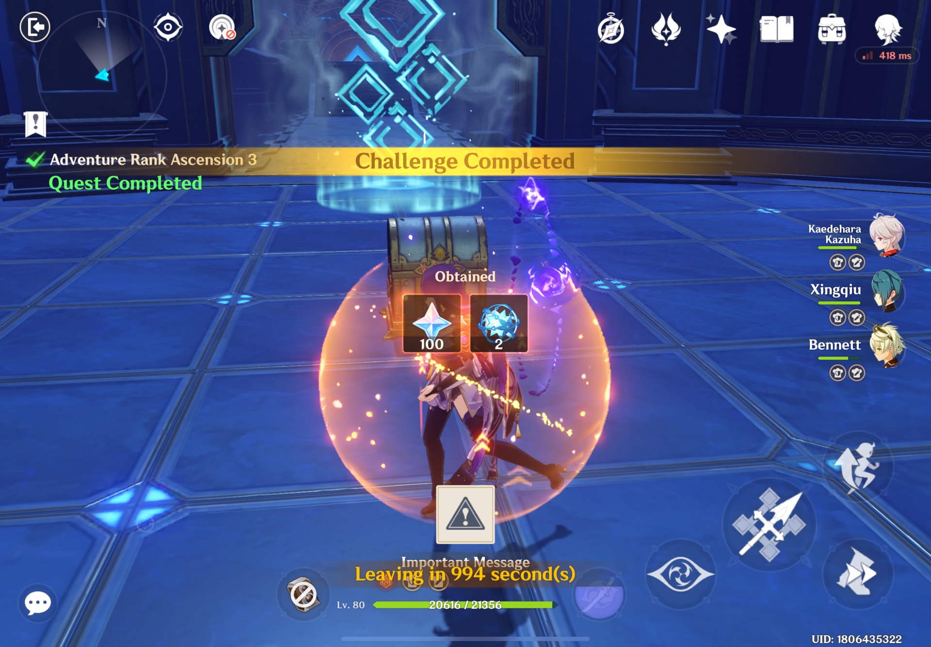 I have ascended!!!! bye AR45~ Genshin Impact | HoYoLAB