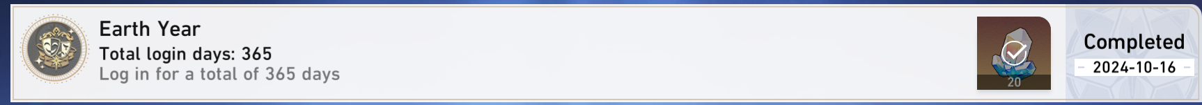 1 year login on hsr :0 Honkai: Star Rail | HoYoLAB