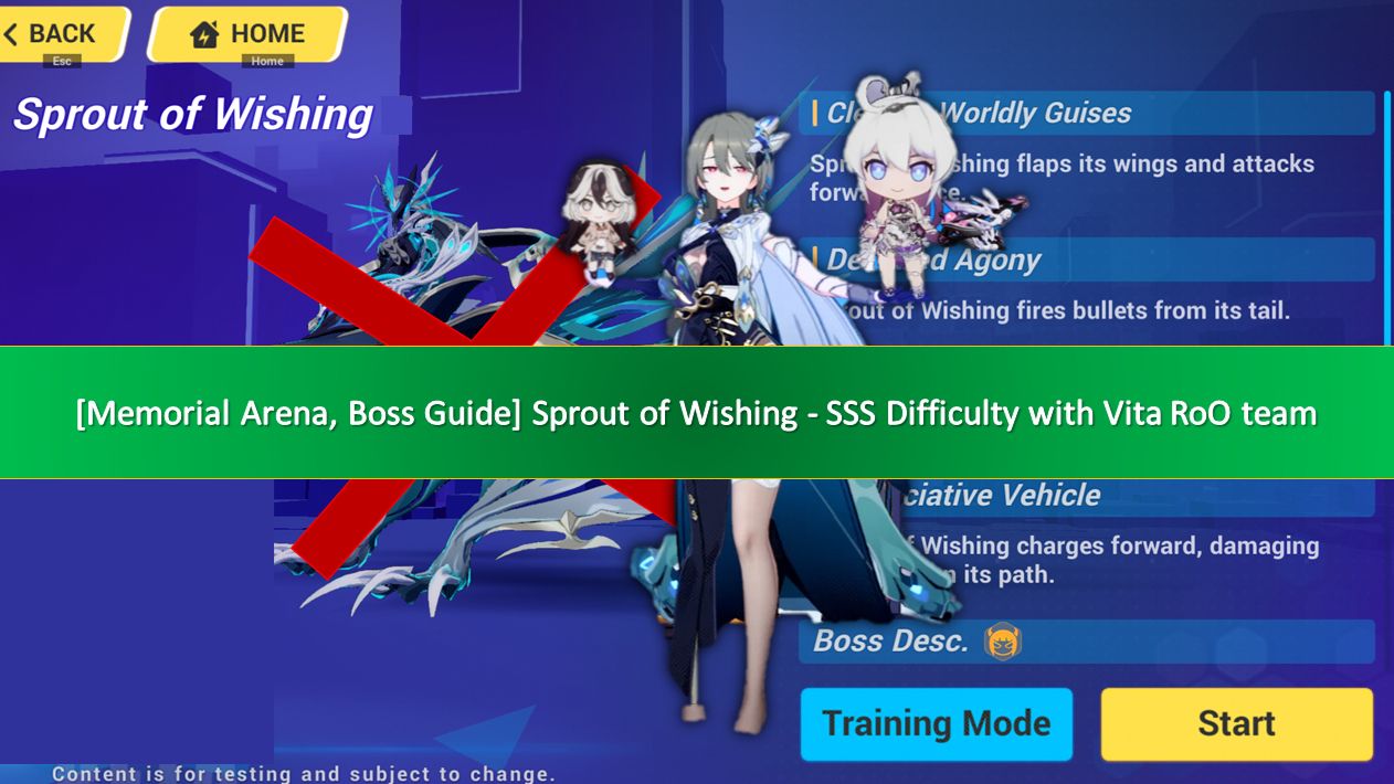 [Memorial Arena. Boss Guide] Sprout of Wishing - SSS Difficulty with Vita RoO team Honkai Impact ...