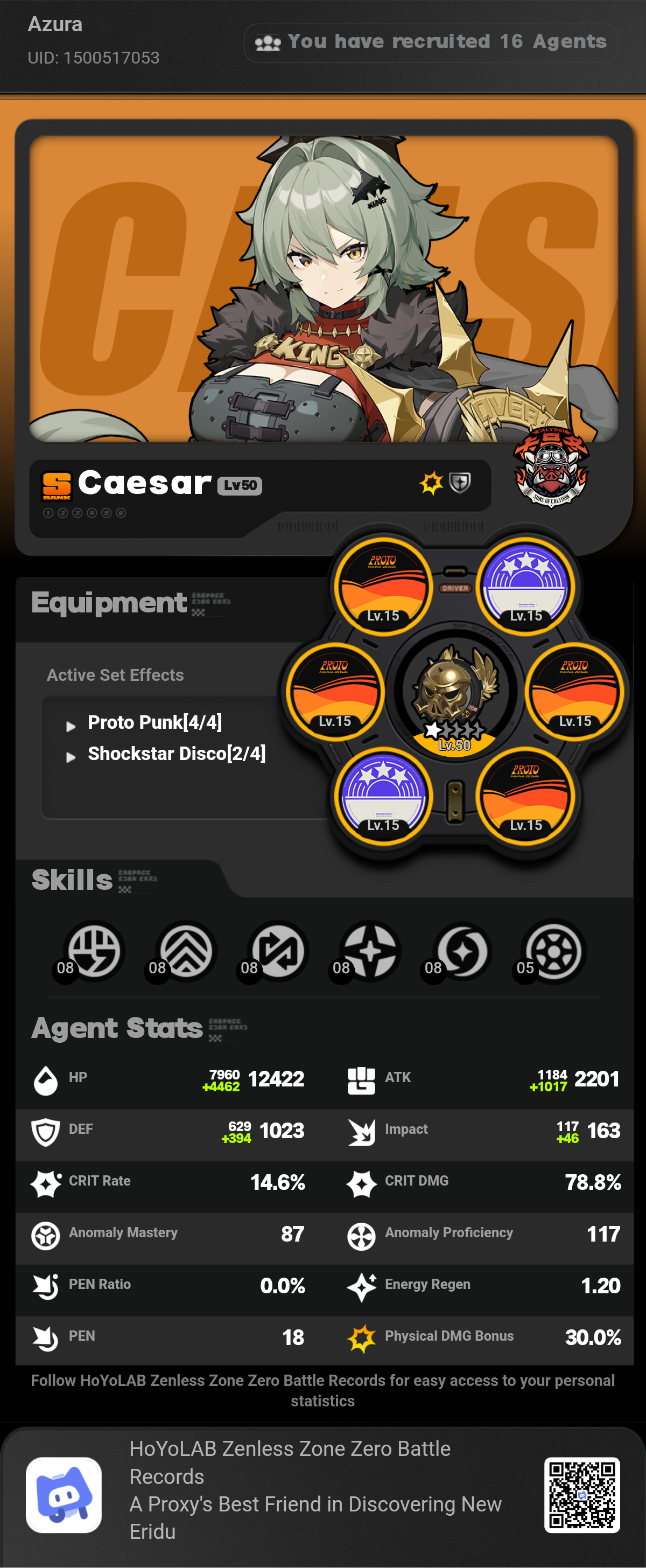 Caesar build so far ️ Zenless Zone Zero | HoYoLAB