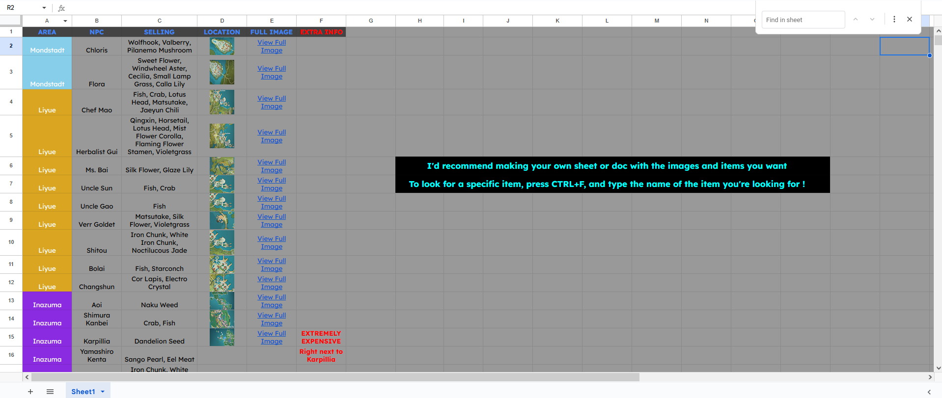 Every useful material NPC shops Genshin Impact | HoYoLAB