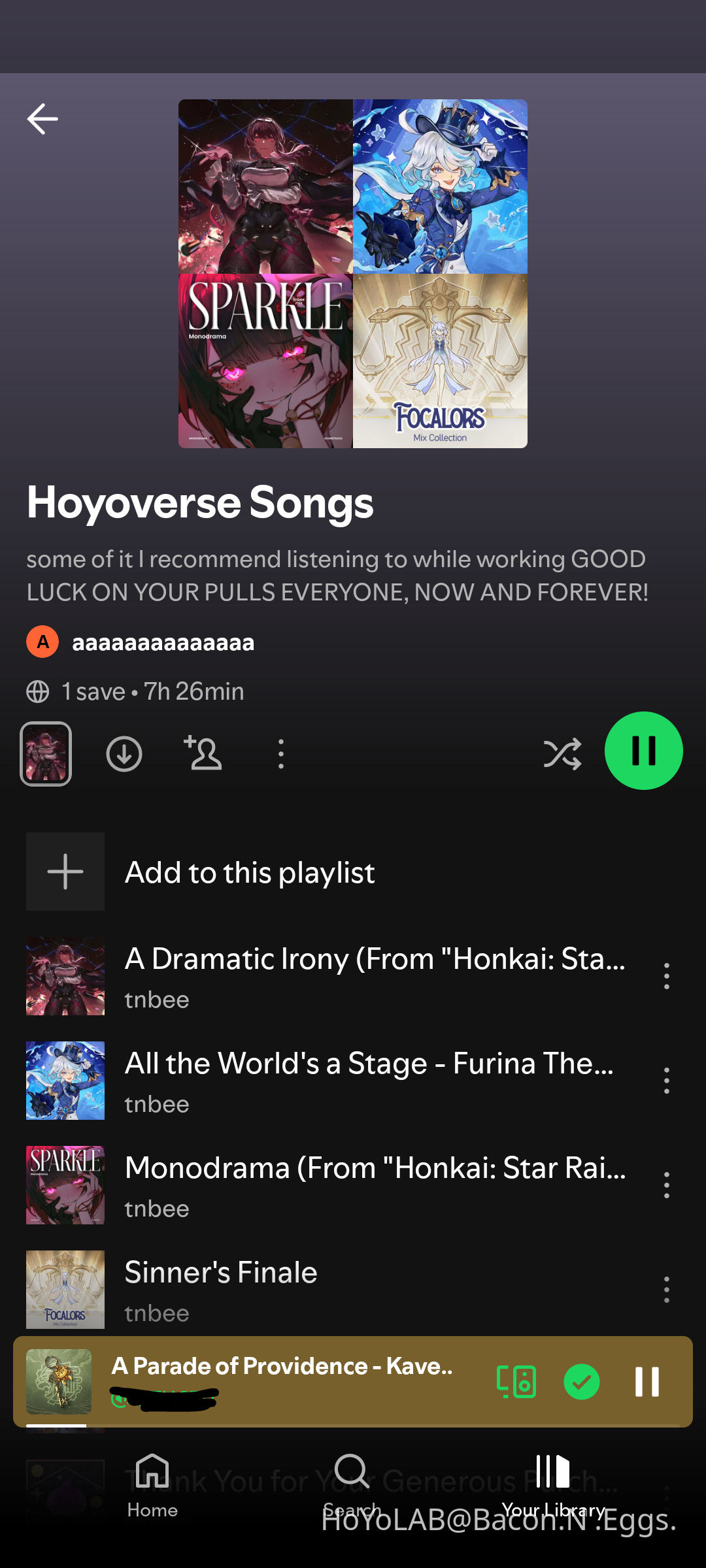 A playlist of Hoyoverse songs :D | HoYoLAB