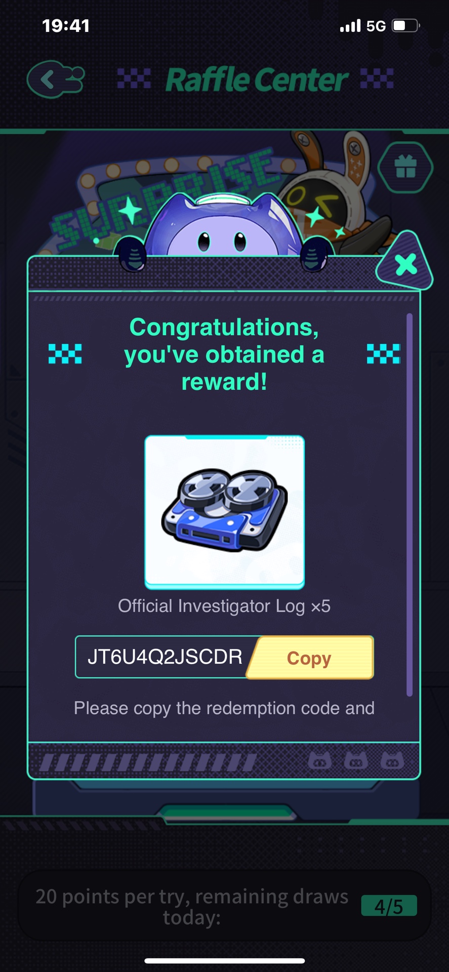 One time use code from mimo Zenless Zone Zero | HoYoLAB