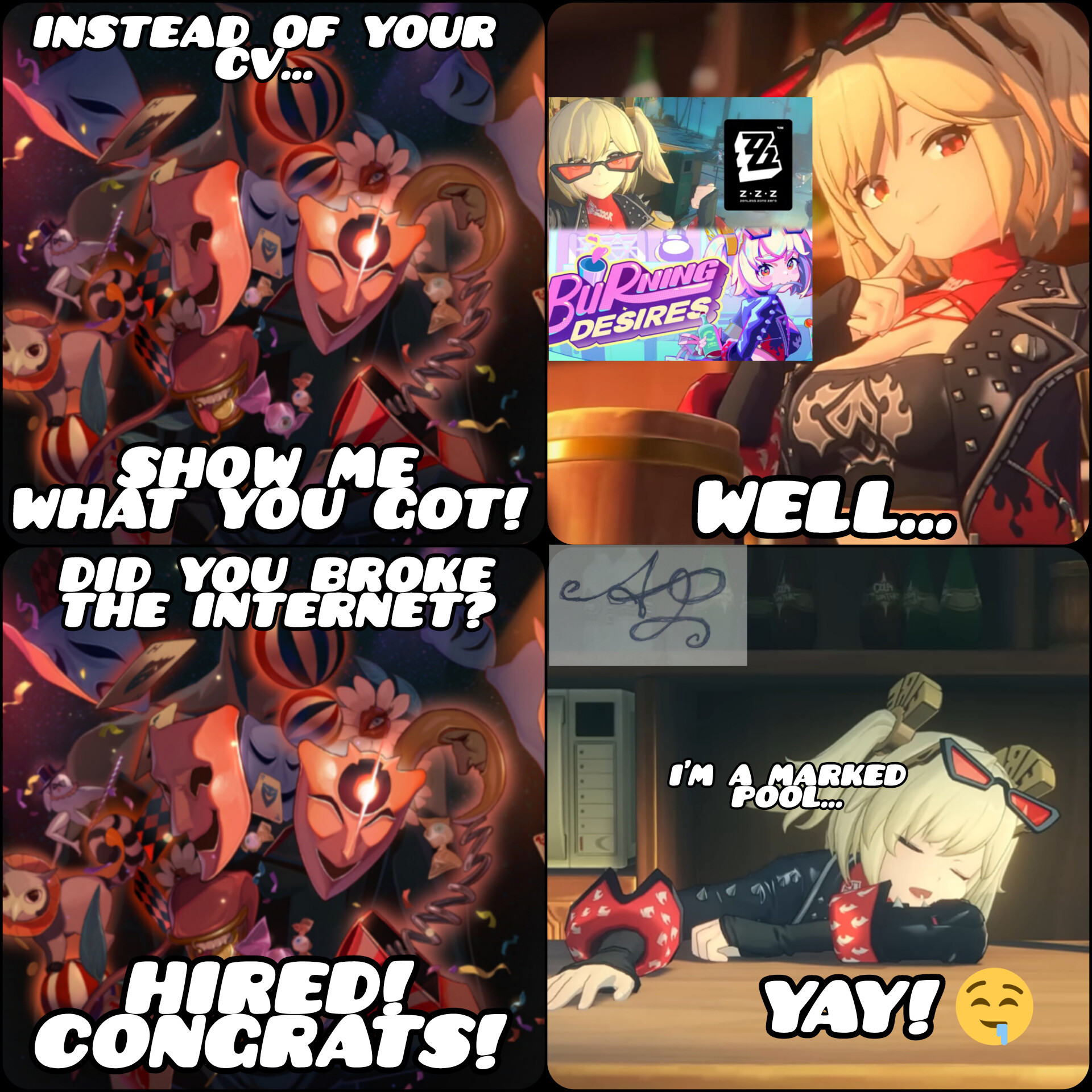 Congratulations Burnice! You're a Masked Fool's [Fan Fiction] Zenless ...