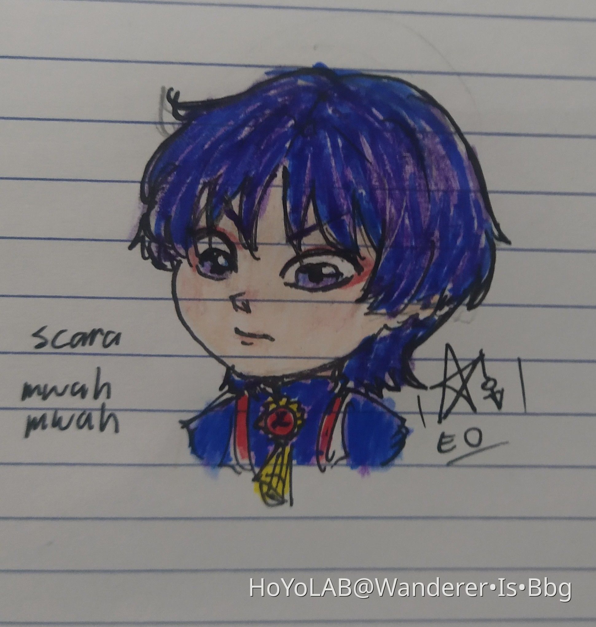 DAY #4 OF FOCUSING MY FRIENDS TO DRAW SCARAMOUCHE 💜💜💜 (The last day cuz ...