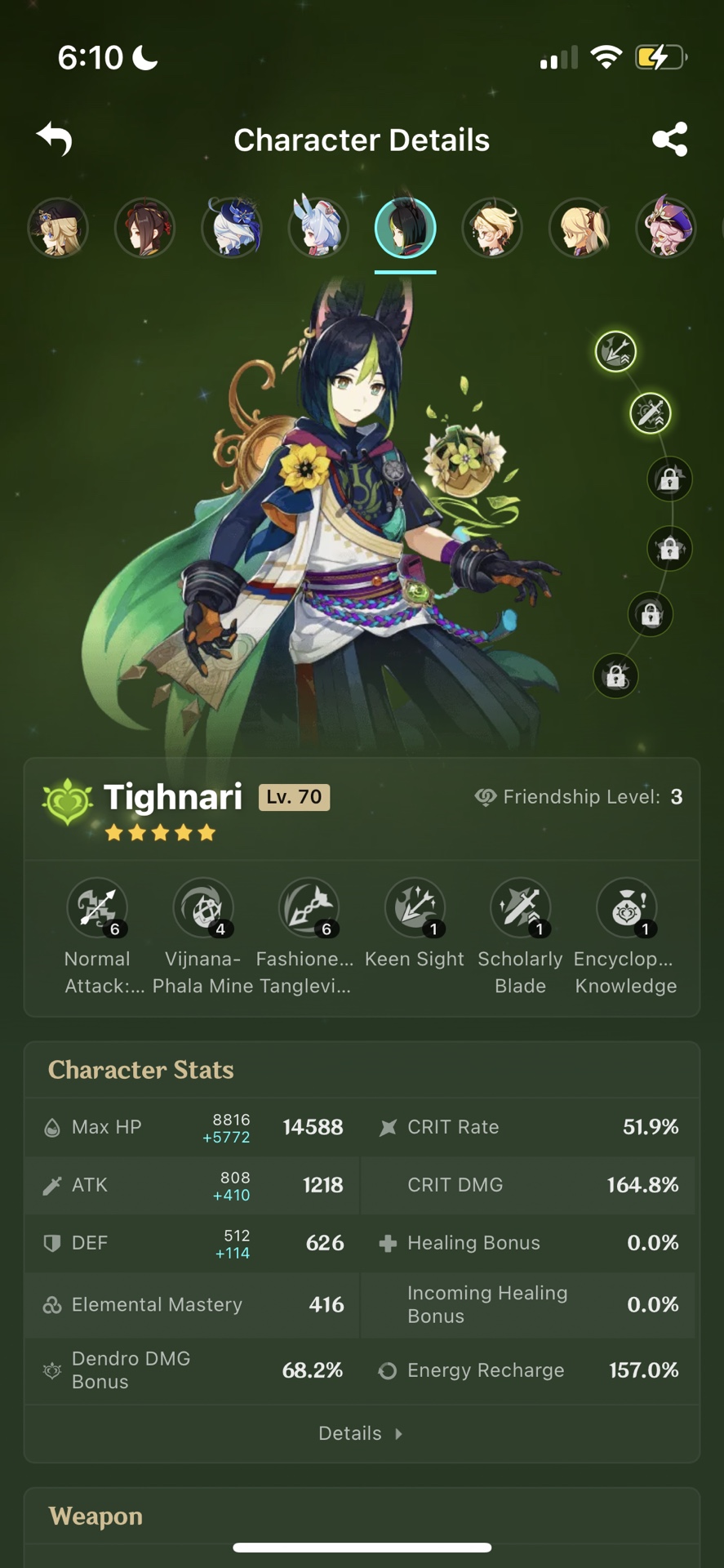 Opinions on my Tighnari build? :3 (Read desc if you want some ...