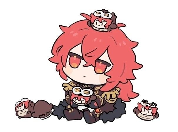 Chibi diluc (daily badge post!) Genshin Impact | HoYoLAB