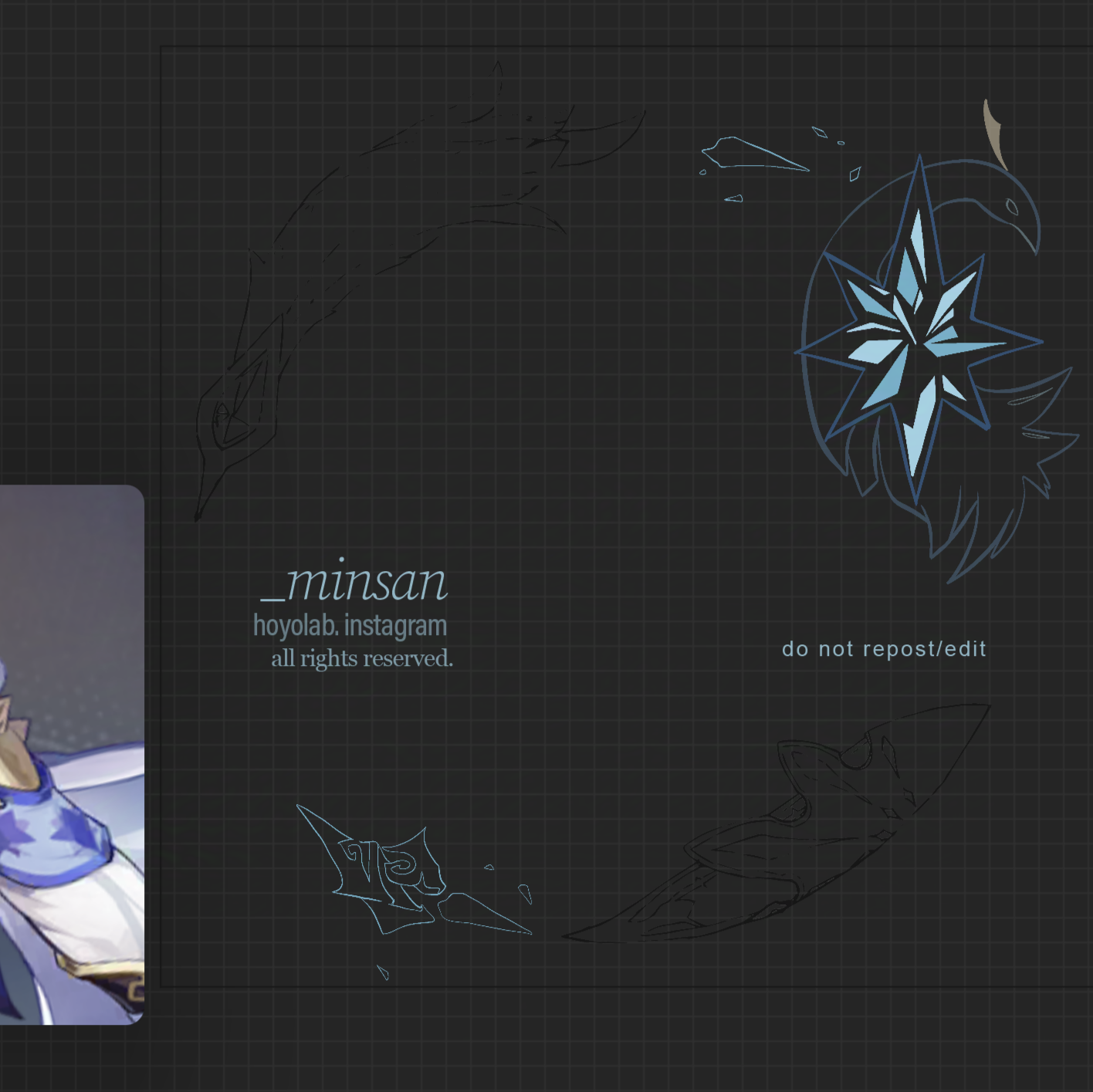 Kaeya's Avatar Frame Design - 25% Genshin Impact | HoYoLAB