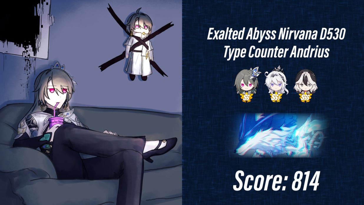 EX Abyss Nirvana - Type Counter Andrius D530 (814 Pts) LP (SS0)/HoFin (SS1)/VBm (SSS) Honkai ...