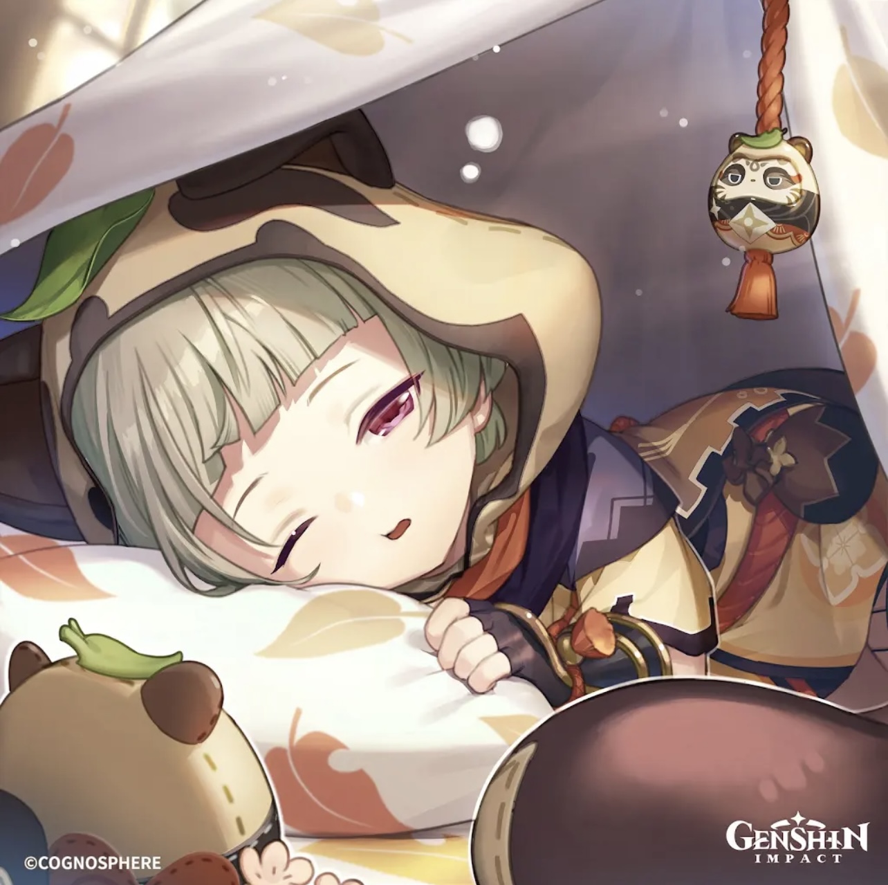 Edited Sayu’s birthday art because she DESERVES to sleep. Genshin ...