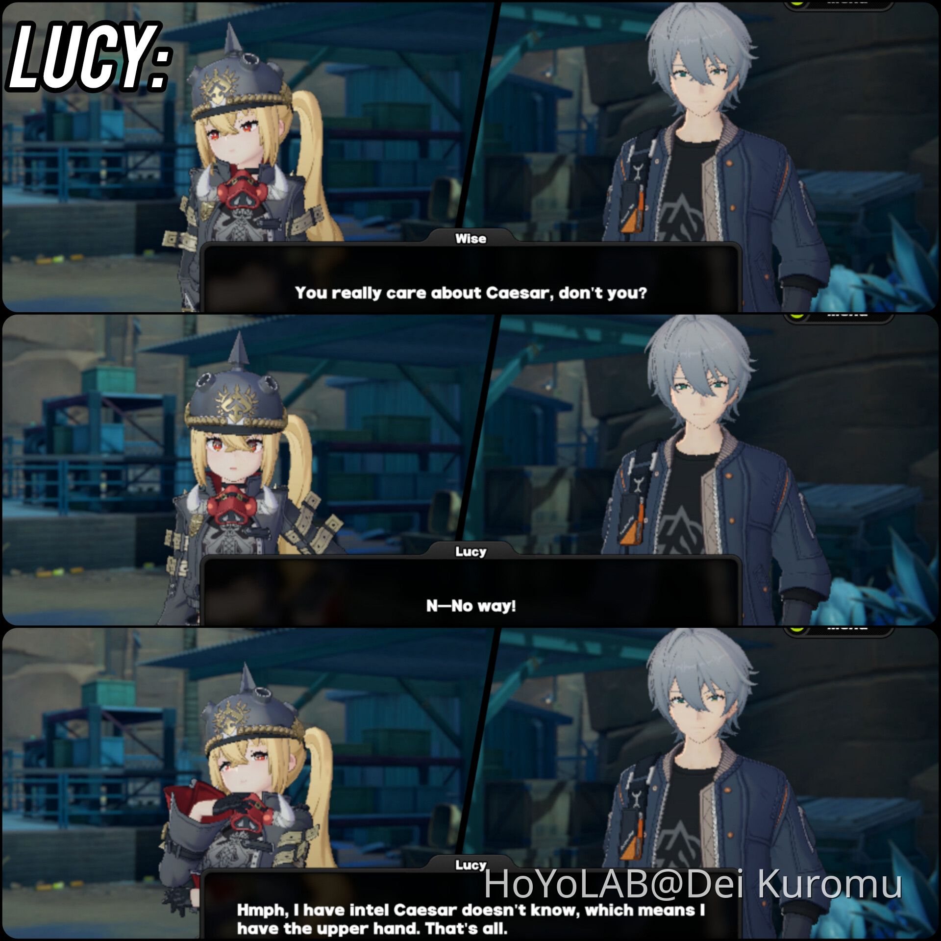 Lucy really cares about Caesar King (I need to build her ASAP) Zenless Zone Zero | HoYoLAB