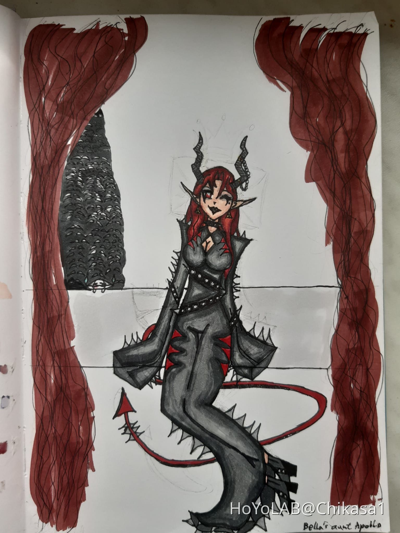 YAY!!! finally some new art of mine so meet Apollo that is Bella's aunt ...