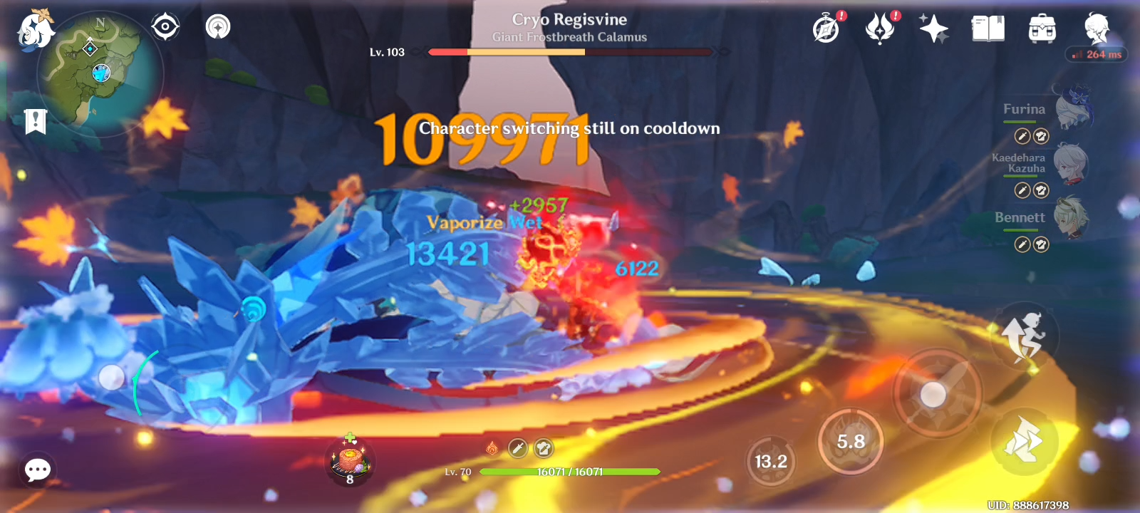 This lv70 pyro kid seems pretty good 100k=ult 50k=skill Genshin Impact ...