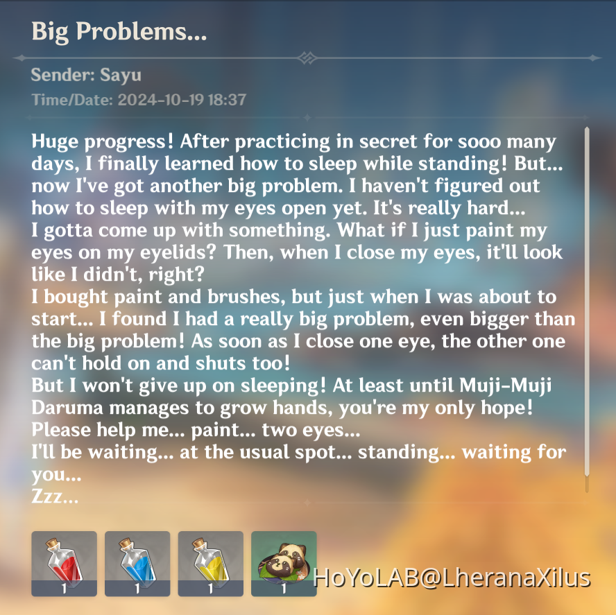 🐾Traveler's Journal: Sayu's Tree🐾 Genshin Impact | HoYoLAB