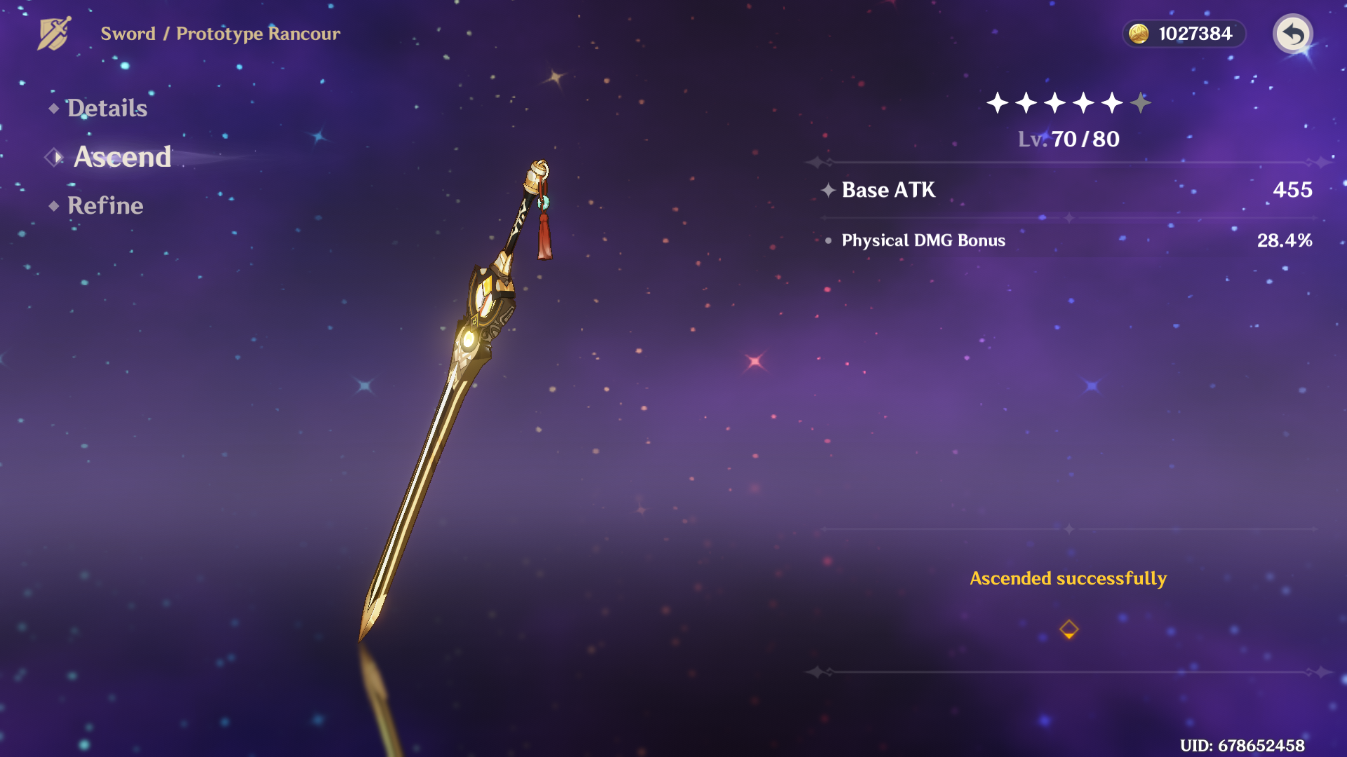 I finally got the last materials to ascend Traveler's weapon! Genshin ...