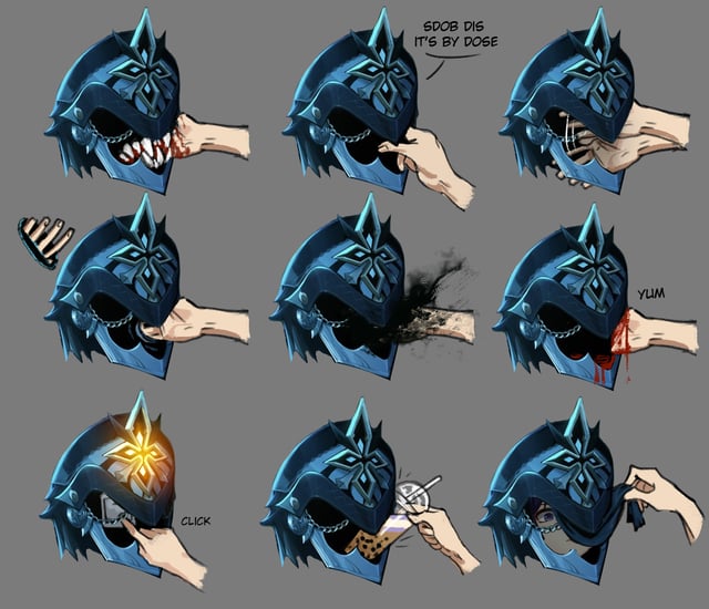 Meme about Capitano face reveal Genshin Impact | HoYoLAB